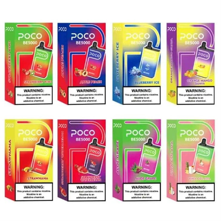 POCO BE5000 Puffs Disposable Vape Portable High Quality Durable Build ...