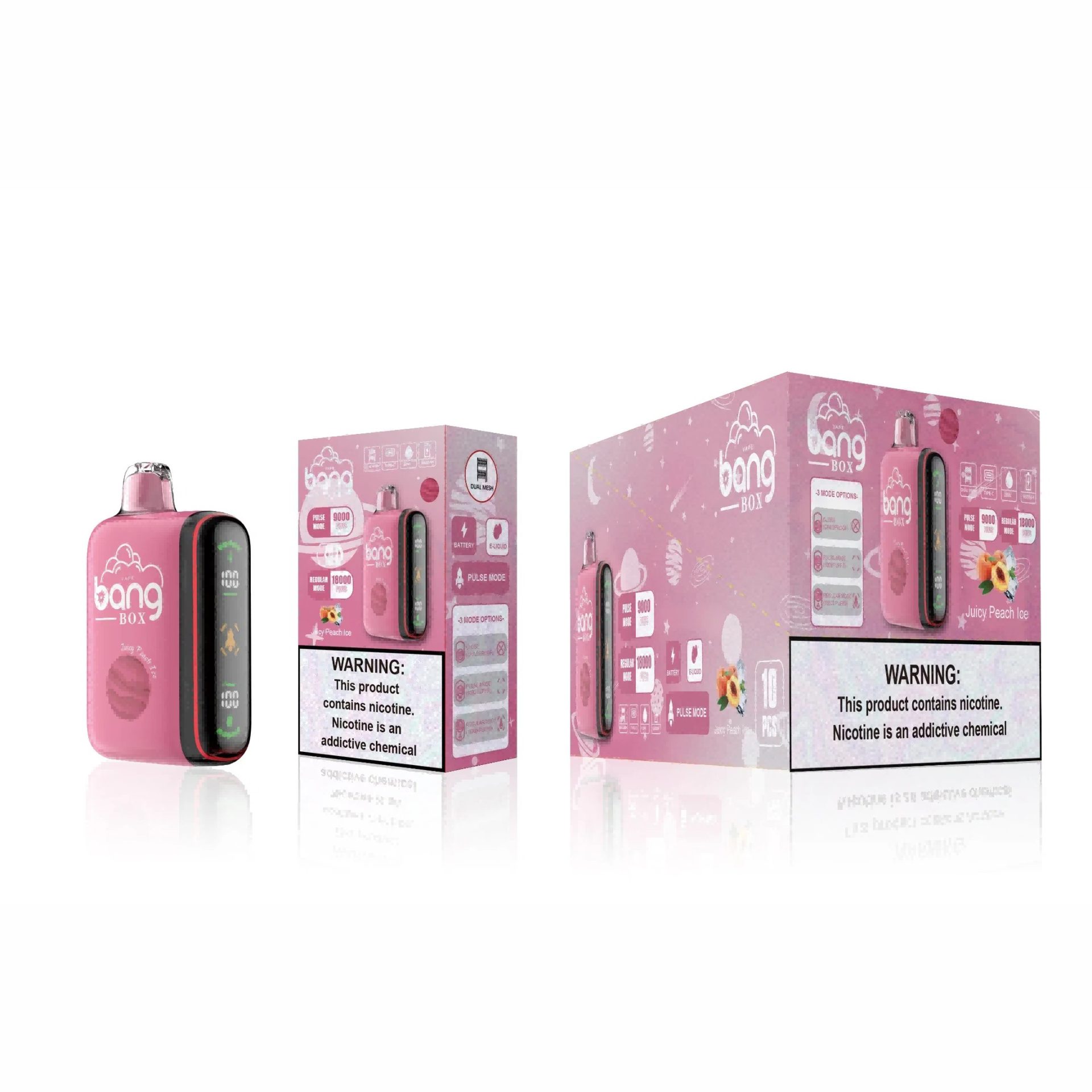 Bang Box Rocket Max 18K Puff Vape – LED Display, Dual Mesh, 20ml, Type ...