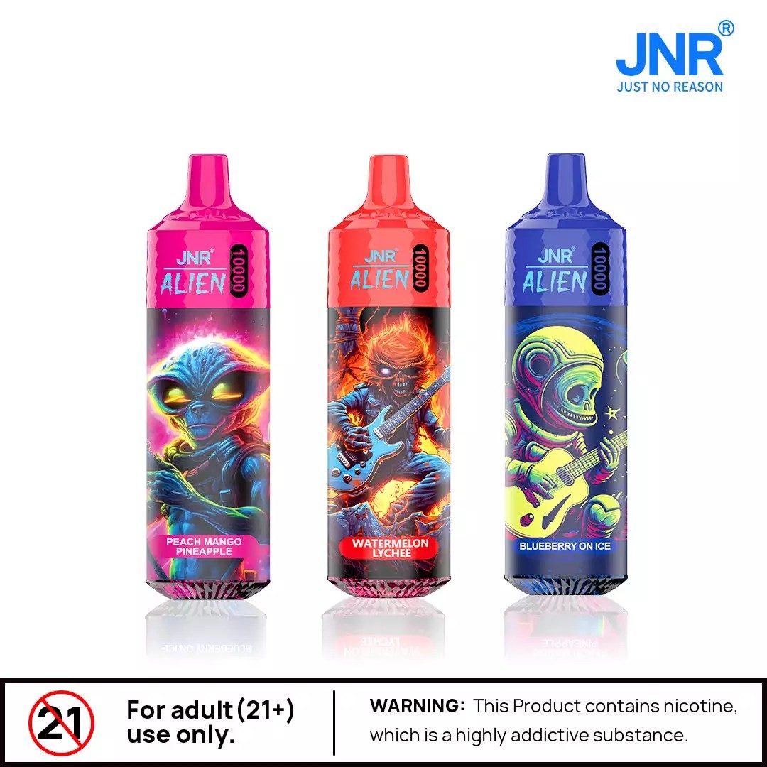 JNR Alien 10000 Puffs | RGB Lights | 0%, 2%, 5% Nicotine | Bulk ...