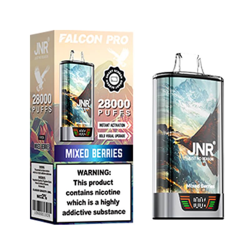 JNR Falcon Pro Vape Wholesale | 28k Puffs, Dual Mesh, LED Screen, 30ml ...