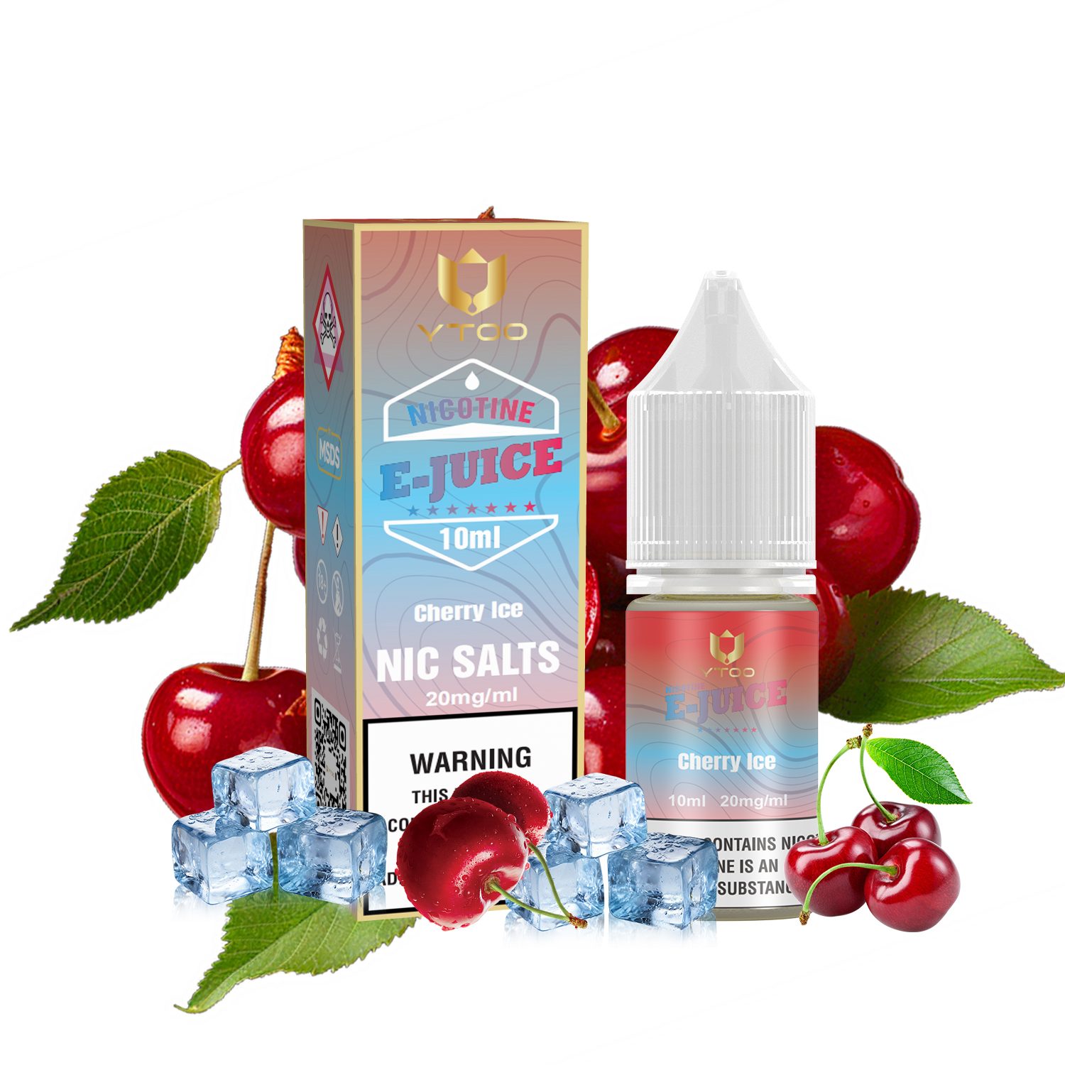 YTOO Cherry Ice 20mg Nicotine 10ml E-Liquid - VAPE HK SHOP | WHOLESALE